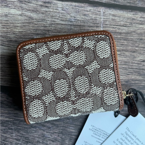 Coach | Bags | Nwt Coach Wallet In Signature Jacquard And Leather With ...